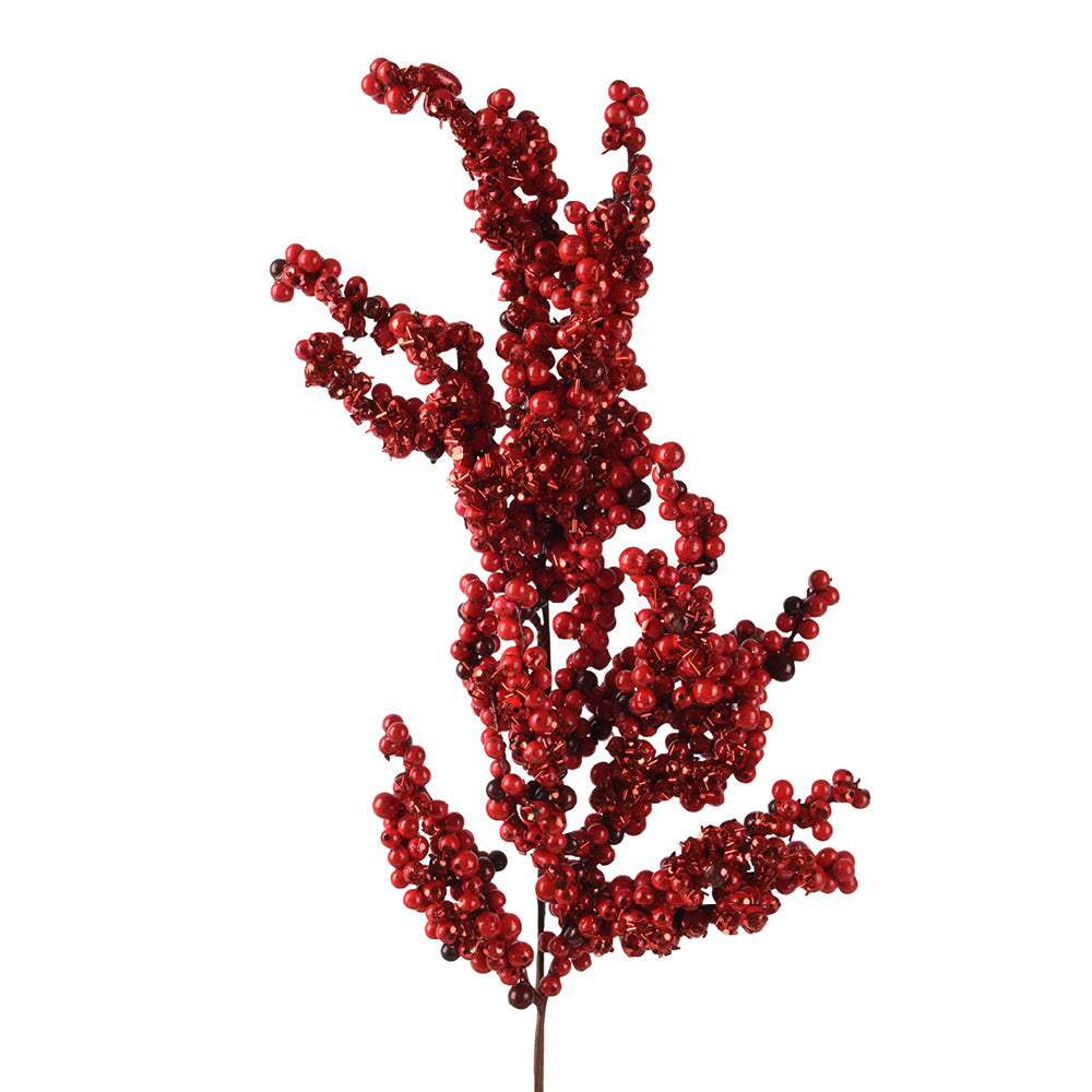 Kaemingk Red Berries Beads Spray – U-Floria